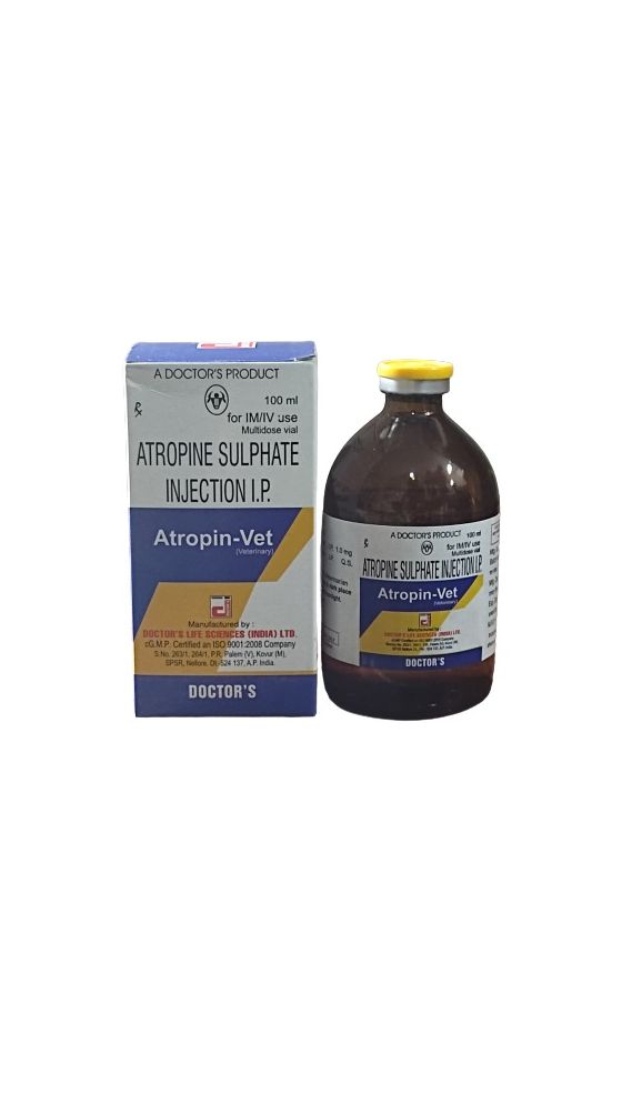Medicines :: ATROPIN VET INJECTION 100ML (ATROPINE SULPHATE) - VetPlus ...